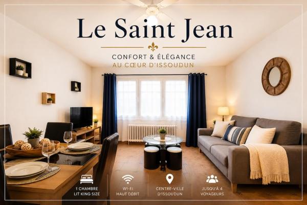 Le Saint-jean Terrace Downtown Cozy - Issoudun