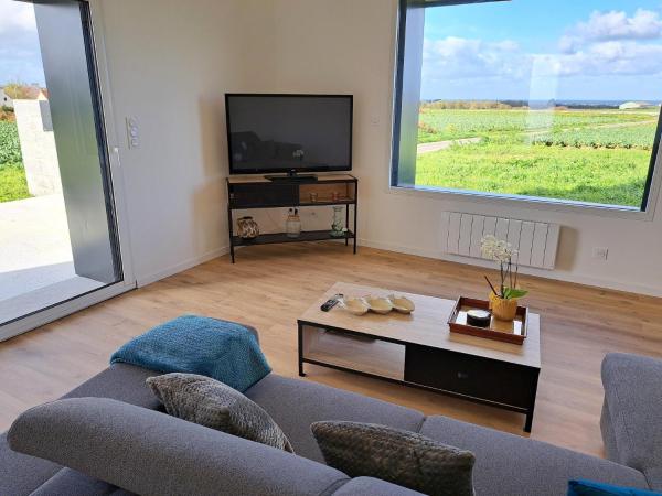 House In Brittany With Sea View For 2 People - Plage de Kerfissien