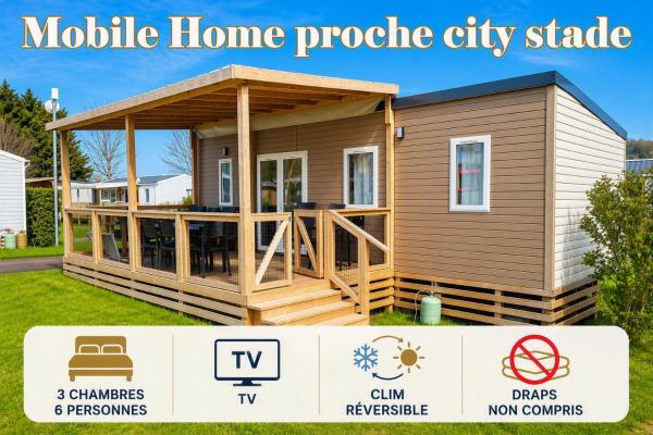 Mobile Home Premium 6p Camping La Vallée 5 éToiles Piscine - Houlgate