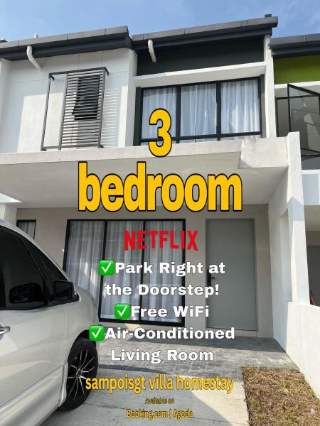 Sampoisgt Villa Homestay - 3 Bedroom Landed House - Near Bangi Avenue, Bacc, Bangi Wonderland, Ukm, Gmi, Evo, Bangi Gateway, Kipmall - Bangi