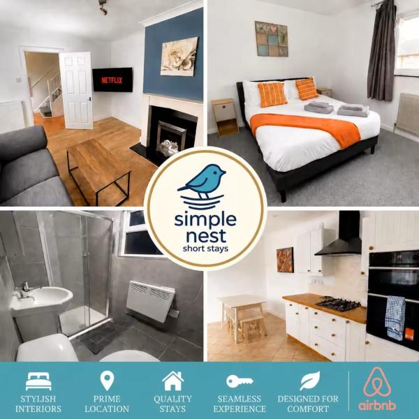 3 Beds Contractor & Relocation With Free Parking & Wifi - ベージングストーク