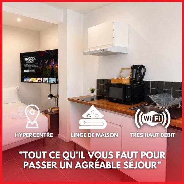 Studio 1 - Confort - Face Tram - Hypercentre - Valenciennes