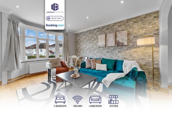 Elegent 3br London Home - Parking - Garden & Fast Wifi - Barnes