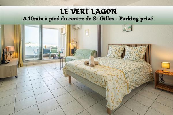 Le Vert Lagon - Studio Cosy, Plage Et Lagon à Pied - Saint-Gilles les Bains