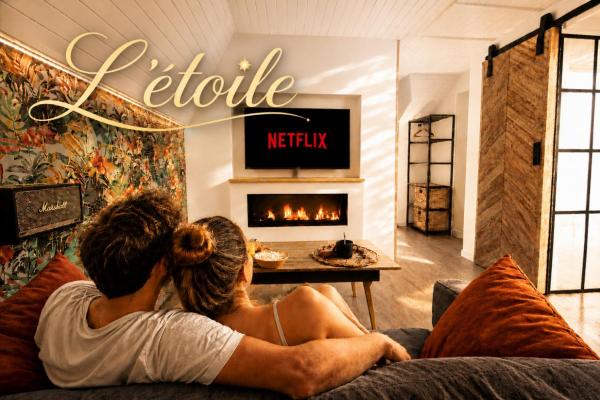Mrodbnb - Appart Neuf - Vue Mer - 25m Plage & Resto - Ciné - Cheminée - Popcorn - Cancale