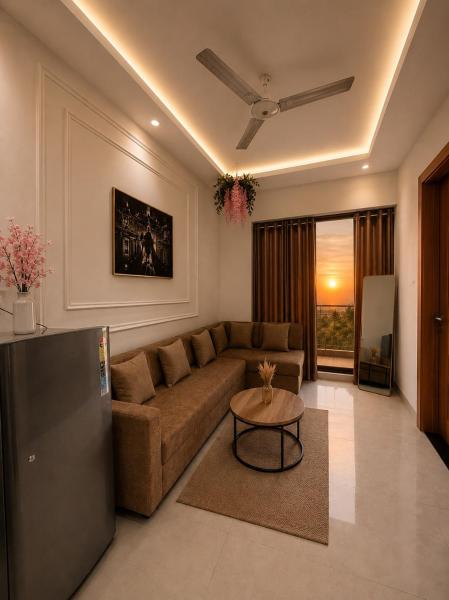 Nova 1bhk Stay , Minimalist Balcony Retreat - Indore