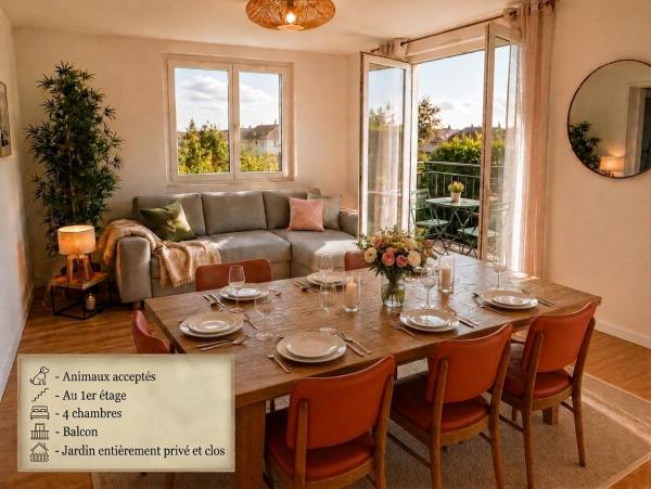 Maison Familiale Avec Jardin Clos Pour 9 Personnes Proche Forêt - Jura