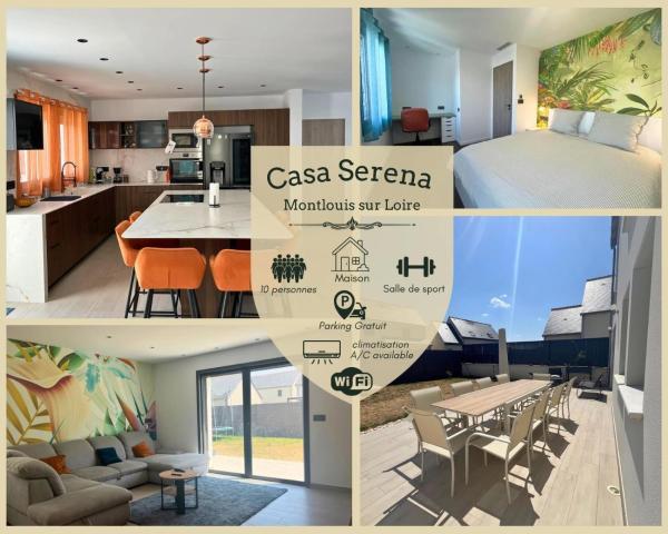 Casa Serena - Maison Neuve Climatisée Pour 10 Pers + Salle De Sport - Vouvray