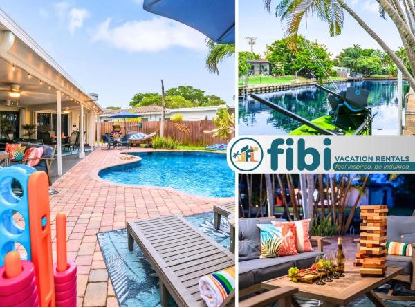 Vibrant Haven Private Pool And Dock Games Patio - Coral Springs, FL