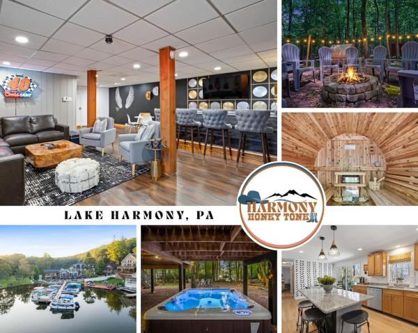 Cozy Family-friendly, Honky Tonk, Karaoke, Hot Tub, Sauna, 4-br, Sleeps Up To 11 Guests, 5 Min Walk To Lake, Free Parking - Lake Harmony, PA
