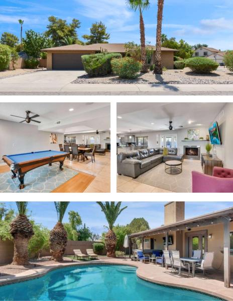 4 Bdr, Two Master Suite, Billiards & Desert Oasis Pool - Phoenix, AZ