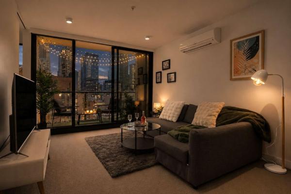 Modern Cbd 2br Free Parking & Stunning City Views - Brunswick