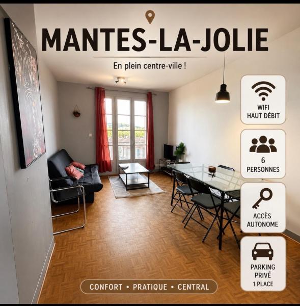 Jolie Appartement Centre De Mantes - Yvelines