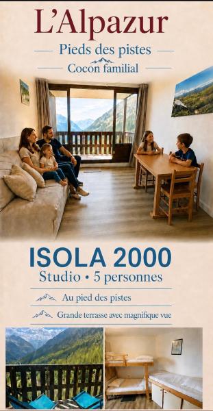 L'alpazur 5 Personnes Pieds Des Pistes Terrasse Vue - Isola