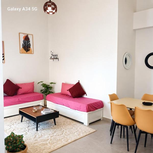 T2 Spacieux Avec Vue Mer Et Montagne 7 Personnes Residence Securisee - Béjaïa
