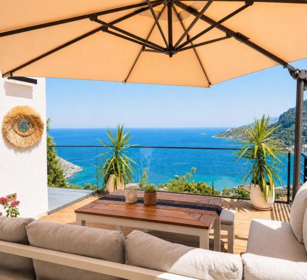 Mavinin Ve Yeşilin Dansı, Panoramik Manzara, 75m2 - İçmeler