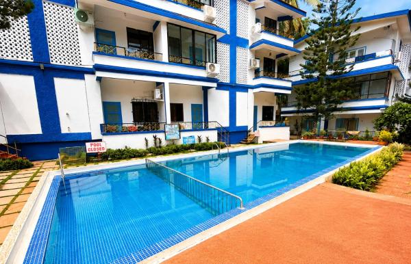 Beautiful & Spacious 2bhk Ac Apartment Near Baga Beach Close To Titos Lane With Kitchen, Washing Machine, Car Parking And Swimming Pool - Goa