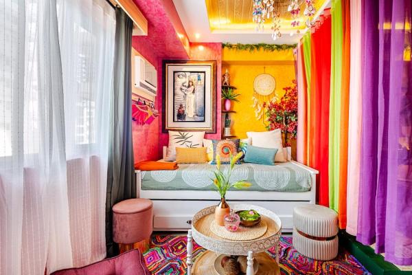 Bilay Magenta 2br Boho Style Free Parking Can Cook - Quezon City