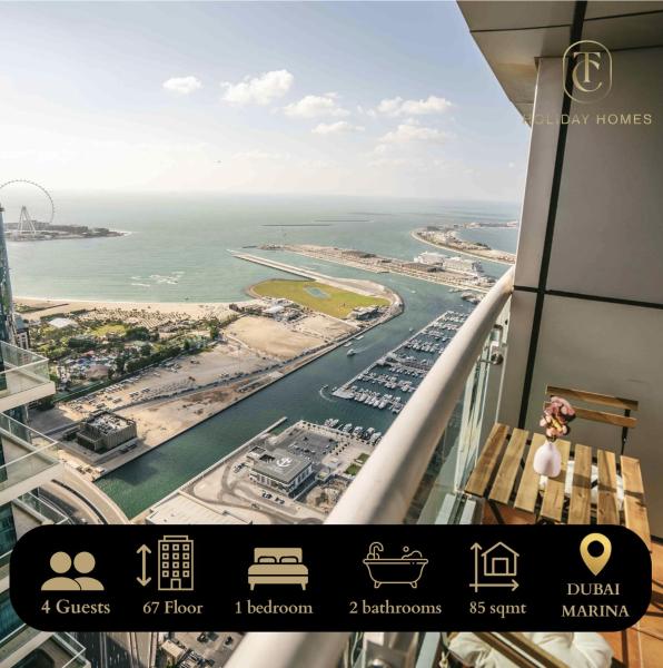 High 67th Floor, 1br Top Location In Marina - Dubai