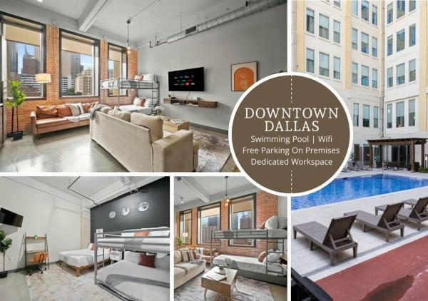 Stylish Downtown Stay | Pool, Gym, Valet Parking - 達拉斯