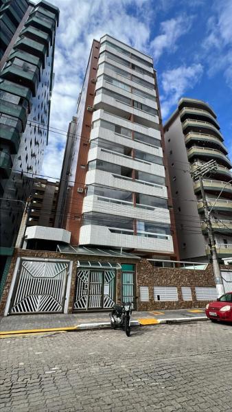 Apto Lindo Com Churrasqueira, 1 Vaga, Elevador Próximo A Praia Na Guilhermina Todos Comércios Perto - Santos