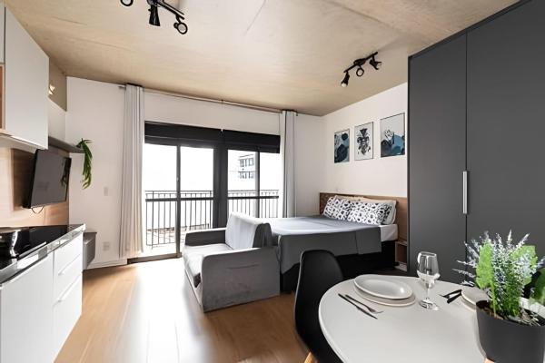 47 New Studio Next Paulista Av, Fast Wifi And Balcony - São Paulo