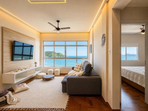 Frente Mar Vista Panorâmica E Navios - 산투스