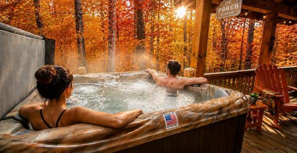 Fall Cabin Hot-tub Fire-pit Hiking Waterfalls Wineries Resort Amenities - 佐治亞