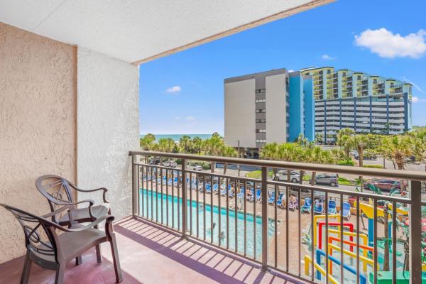 Caravelle Resort 302 - Balcony With Ocean And Pool View - Myrtle Beach, SC
