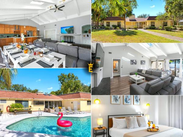Carroll Cove Renovated Pool Home Sleeps 14 Carrollwood, Tampa - Pinellas County, FL