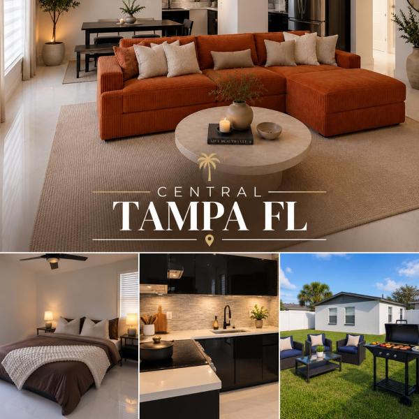Tampa Central House Stadium Airport 3br Bbq 7 Ppl - Tampa, FL