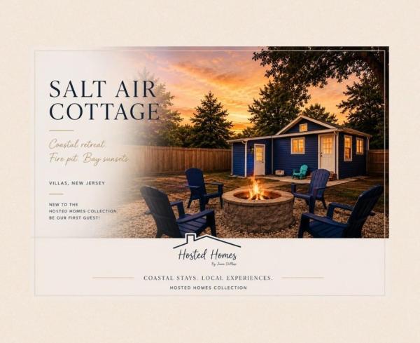 Salt Air Cottage Pet Friendly Fire Pit Ev Charger - Cape May, NJ