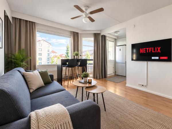 Ep City Suite - Sauna, Balcony & Free Parking - Tampere