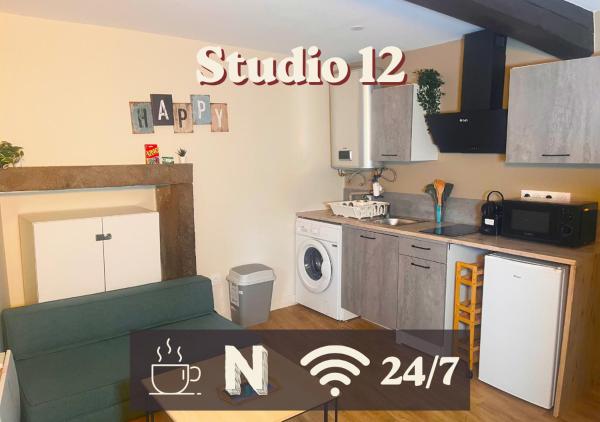 Studio 12 - Centre Ville - Calme - Netflix - 4p - Gerzat