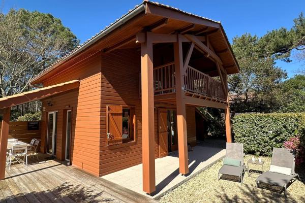 Chalet 3ch Avec Piscine Dans Parc De Loisirs - Arcachon