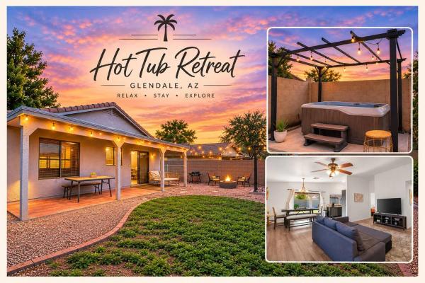 Hot Tub Retreat W Firepit And Bbq Mins To Westgate, State Farm - Maryvale Village – Phoenix