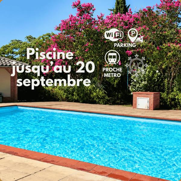 Le Ernest - Parking & Jardin Privé Et Climatisation - Toulouse-Blagnac Airport (TLS)