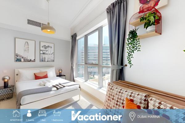 Vacationer Holiday Homes I Spacious Studio L Bright & Airy L Dubai Marina - Dubaï