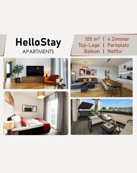 Luxuriöses 4-zimmer Apartment Mit Sommerbalkon In Top-lage I Küche I Netflix I Kostenloser Parkplatz I 105 M2 - Wiesbaden