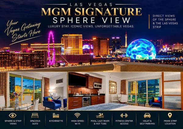 Sphere View - Signature Mgm Resort Lucky Gem Penthouse & Luxury Suites 10817 - Las Vegas