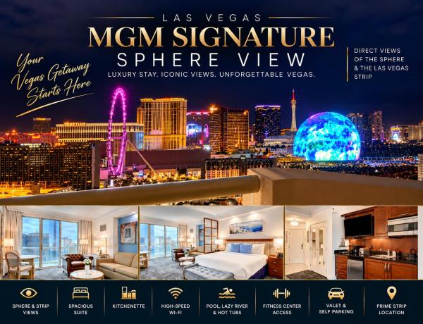 Sphere View - Signature Mgm Resort Lucky Gem Penthouse & Luxury Suites 27817 - Las Vegas Strip, NV