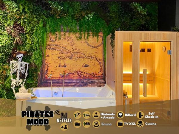 Pirate Mood - Jacuzzi - Sauna - Jeux D'arcade - Billard - Nintendo - Tv Xxl - Nivelles