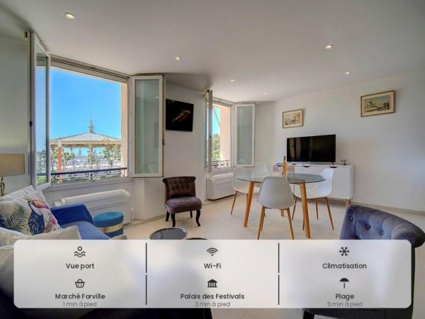Chic 2 Chambres Vue Port, Felix Faure-coeur De Cannes A2b218 - Cannes