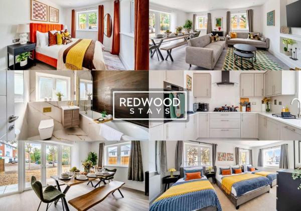Brand New Spacious Contractor House, X2 Free Parking Managed By Redwood Stays, Professional Host - Farnham