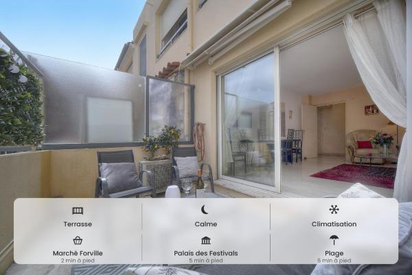 Duplex 2 Chambres Terrasse, Meynadier- Forville A2b103 - Cannes