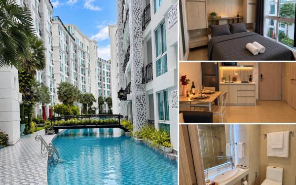 Stylish Stay Pool, Gym & Sauna Near Walking St - Pattaya City