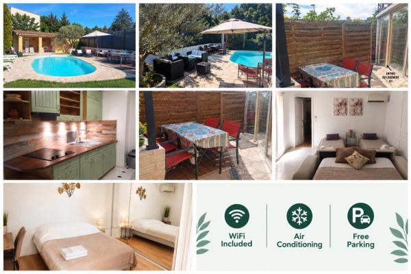 Bas De Villa - Piscine Privée Chauffée En Septembre - La Roquette-sur-Siagne