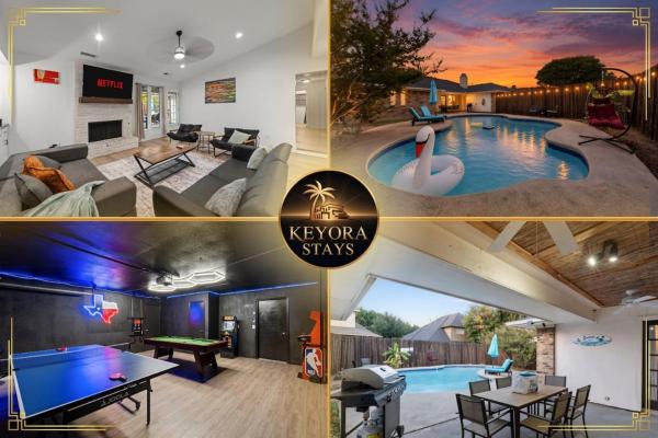 Ultimate Family Getaway - Pool - Game Room - King - Plano, TX