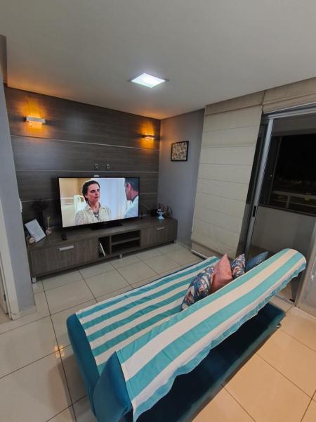Apartamento Todo Mobiliado 1q Com Varanda, Próximo Ao Metrô E Ao Aeroporto - Brasília