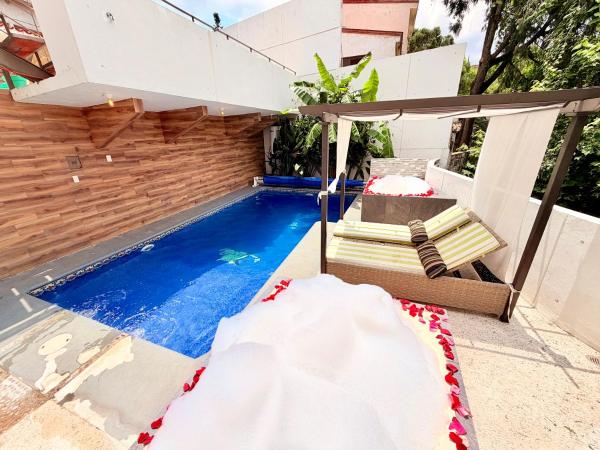 Loft Estilo Y Diseño, Alberca Con Calefacción! Cuernavaca Somos Los úNicos En Ofrecerte 2 Jacuzzis Climatizados Y Sistema De Hidromasaje Tipo Spa! Amplia Y Lujosa Cama Para Alberca! Terraza Privada Con Asador De Carbon! 3 Smart Tv, Wi-fi Gratis! - Cuernavaca